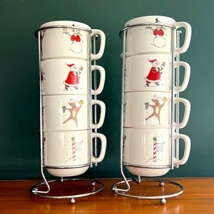 Dining | Stackable Coffee Espresso 6oz Cups Set Of 2 | Poshmark